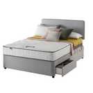 Buy Silentnight Pavia Comfort 2 Drawer Grey Divan - Small Double ...
