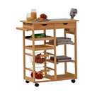 Buy Argos Home Pine Tile Top Kitchen Trolley | Kitchen trolleys | Argos