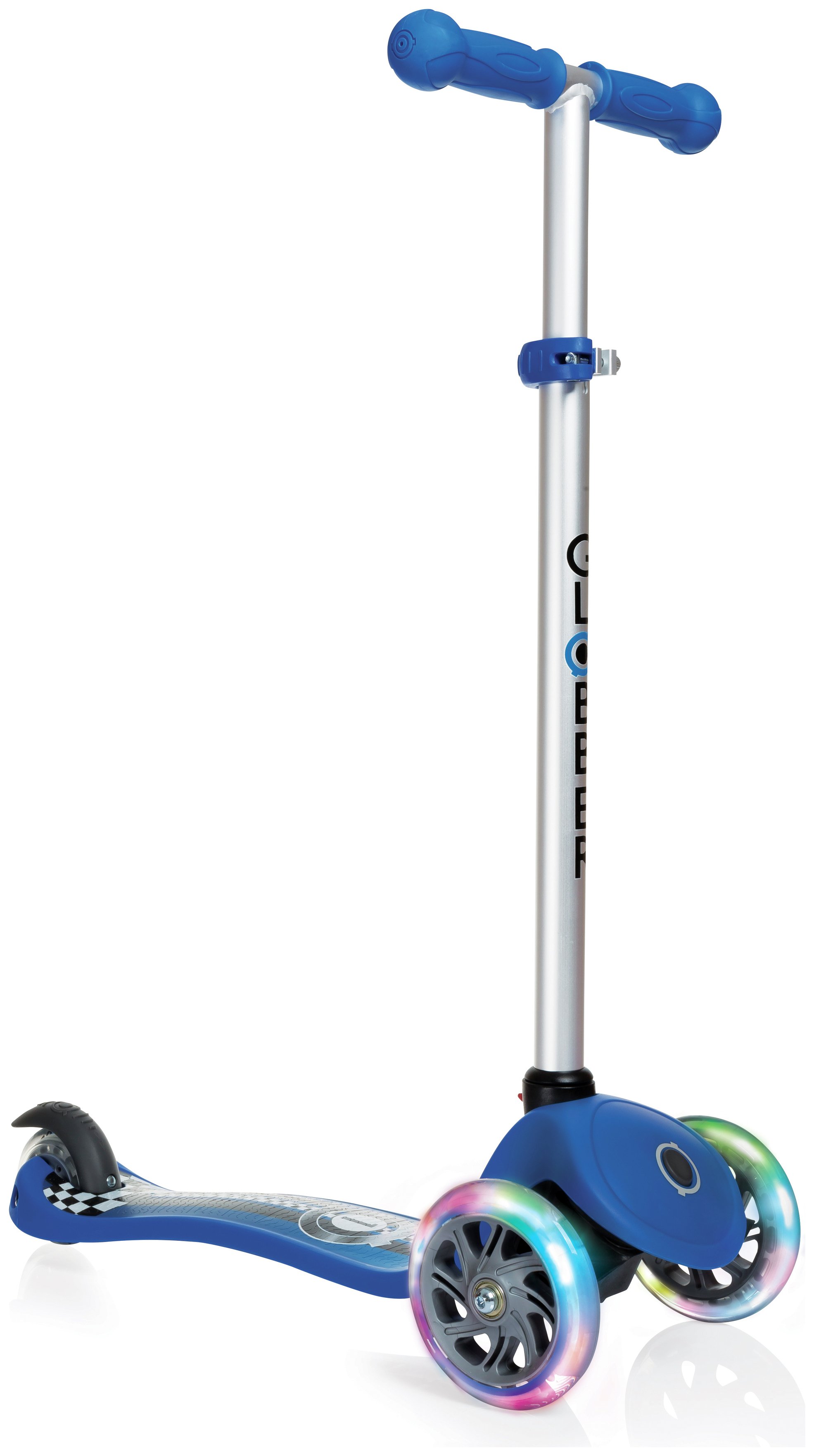 Globber Primo Fantasy Lights 3 Wheel Scooter - Navy & Blue (7509638 ...