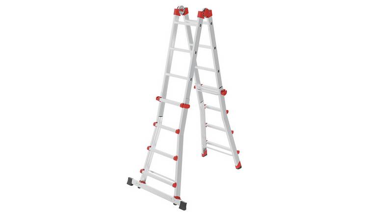 Buy Hailo M80 4 Tread Adjustable Aluminium Multipurpose Ladder ...