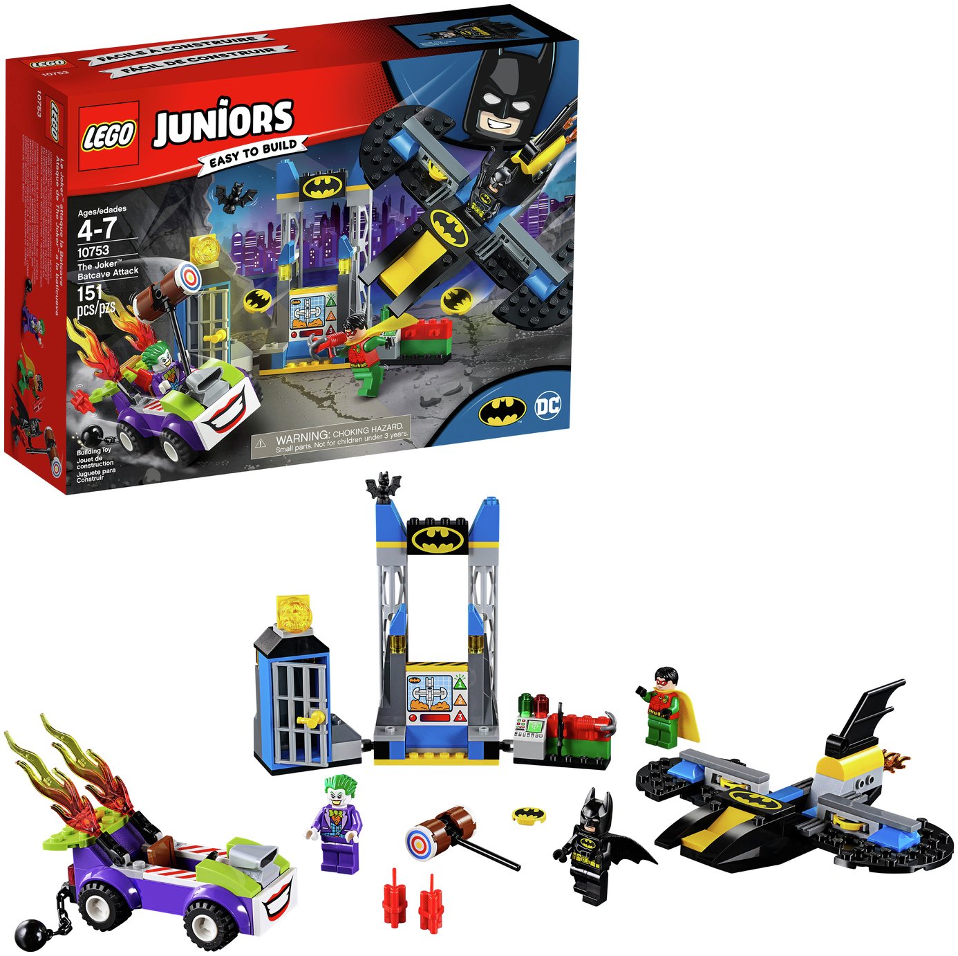 LEGO Juniors The Joker Batcave Attack Batman Toy Reviews