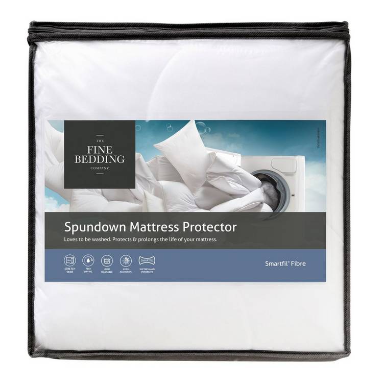 Buy The Fine Bedding Co Spundown Mattress Protector - Double | Mattress ...