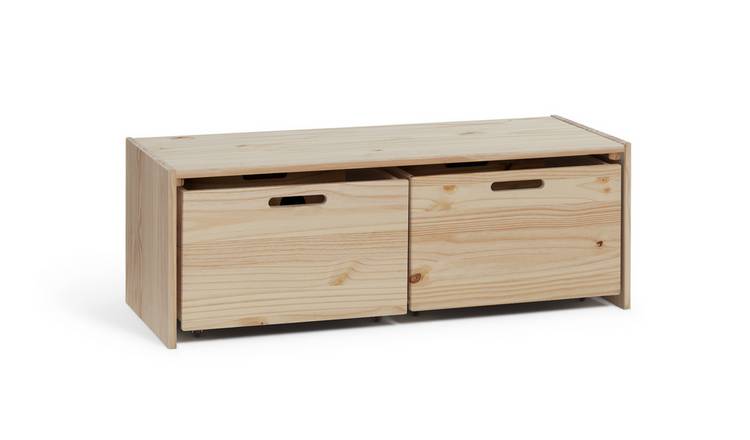 Argos toy box pine store