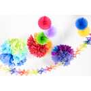 Buy Amscan 9 Piece Pin Wheels Banner & Pompoms Pack | Party decorations ...