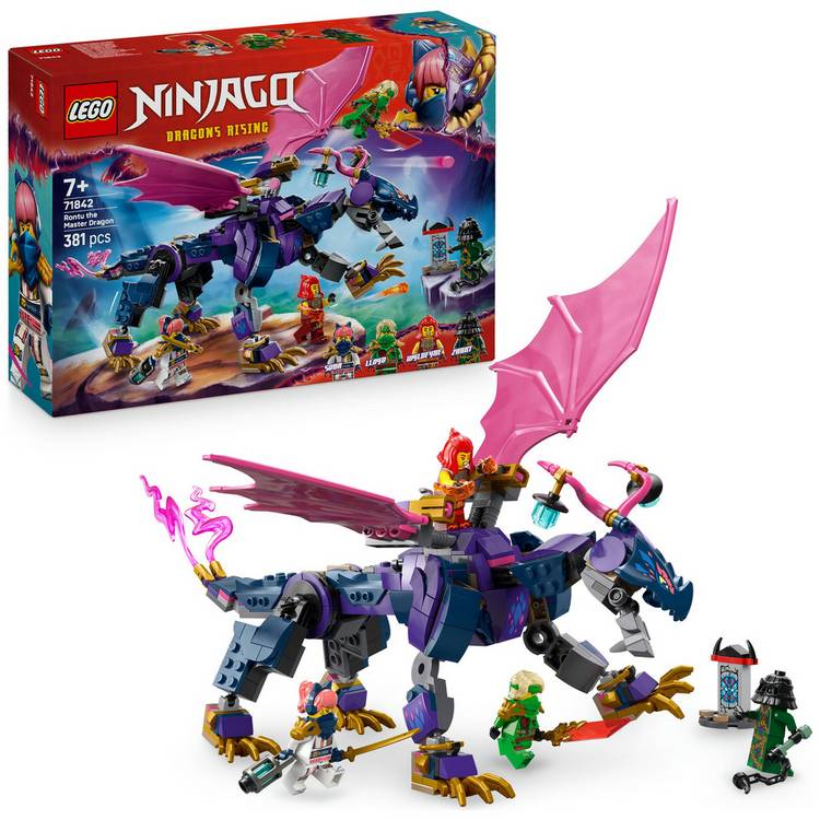 Buy LEGO NINJAGO Rontu the Master Dragon Ninja Toy Set 71842 | null ...