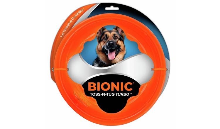 Buy Bionic Toss N Tug Turbo Pet Toy - Orange | Dog toys | Argos