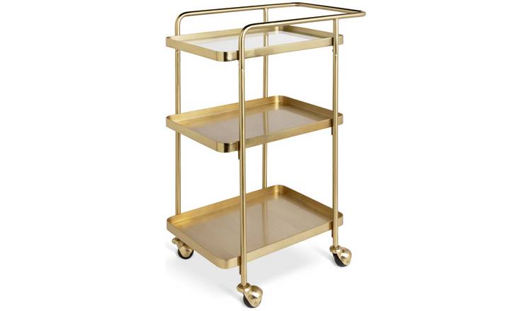 Buy Habitat 60 Gold Edit Drinks Trolley | Kitchen trolleys | Argos