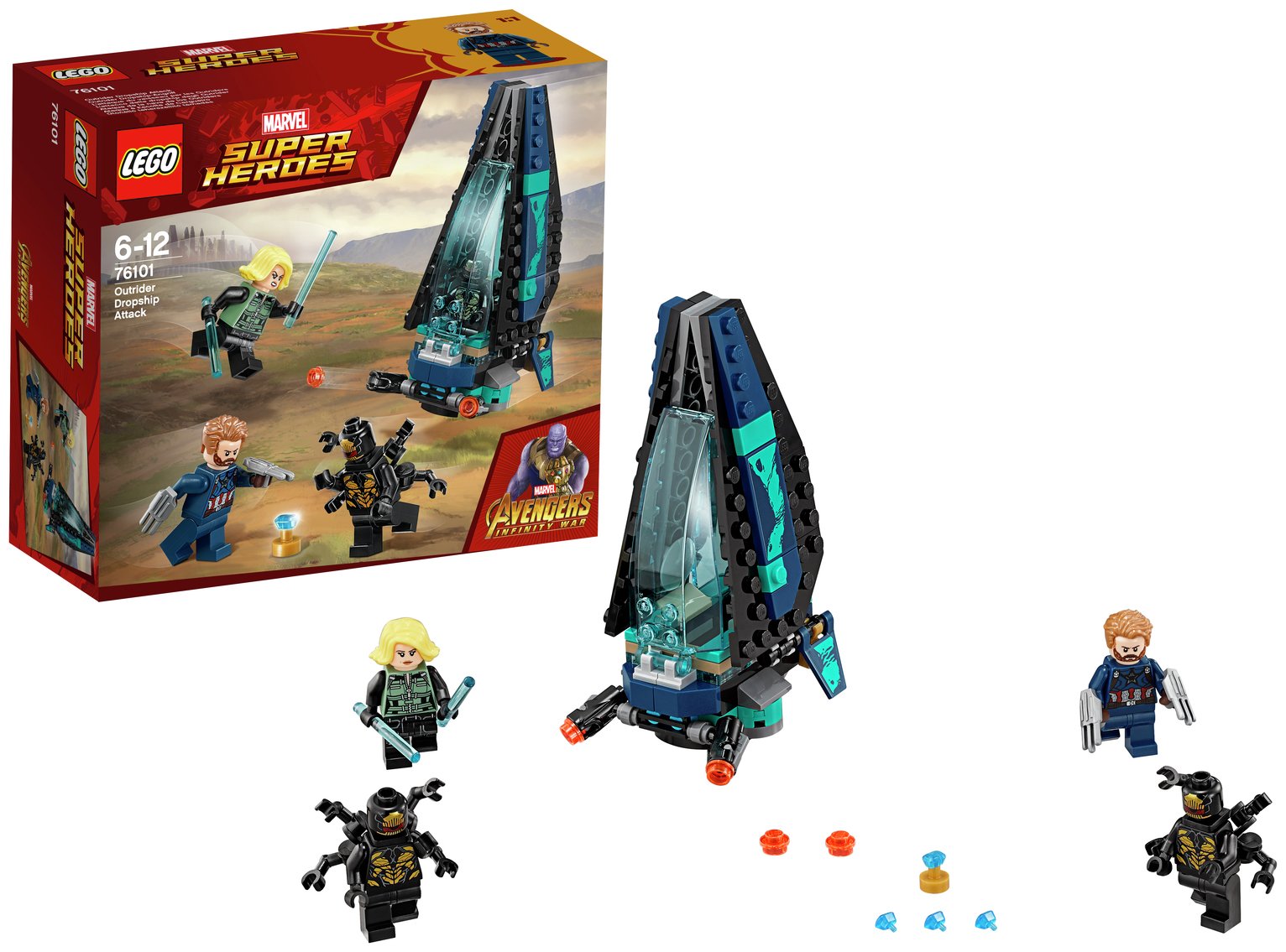 LEGO Marvel Infinity War Outrider Dropship Attack - 76101 Review ...