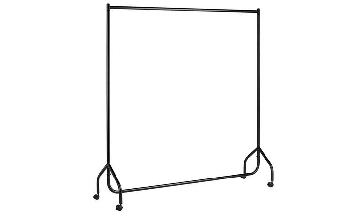 Buy Argos Home Single Heavy Duty Clothes Rail - Black | Hanging rails ...