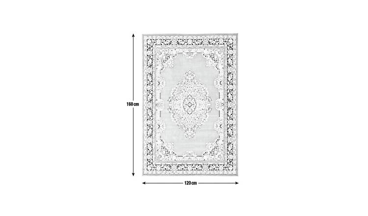 Buy Homemaker Traditional Woven Cut Pile Rug - 120x160cm - Grey | Rugs ...