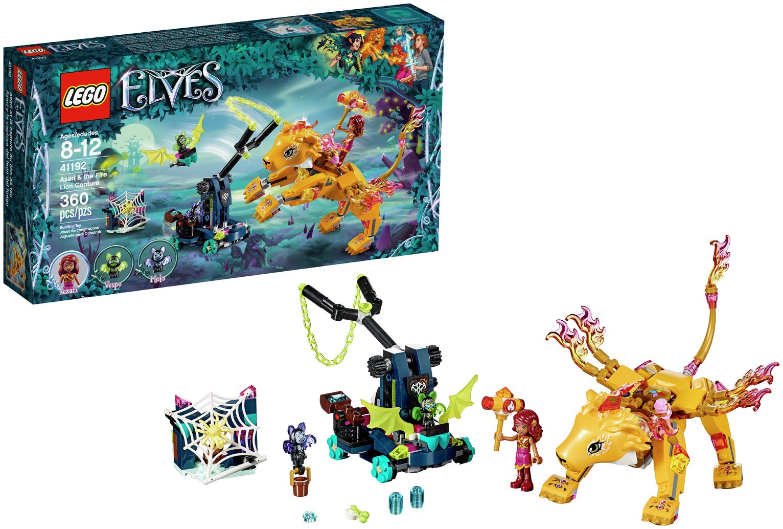 LEGO Elves Azari Fire Lion Capture - 41192 Review - Review Toys