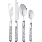 Buy Argos Home 16 Piece Clear Bubble Stainless Steel Cutlery Set ...