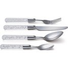 Buy Argos Home 16 Piece Clear Bubble Stainless Steel Cutlery Set ...