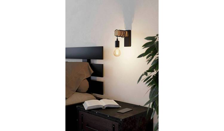 Buy Eglo Townshend Hung Wall Light - Black Oak | Wall lights | Argos