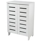 Buy Argos Home Slatted 2 Door Shoe Storage Cabinet - White | Shoe ...