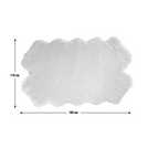 Buy Habitat Plain Shimmer Shaggy Rug - 180x110cm - White | Rugs | Argos