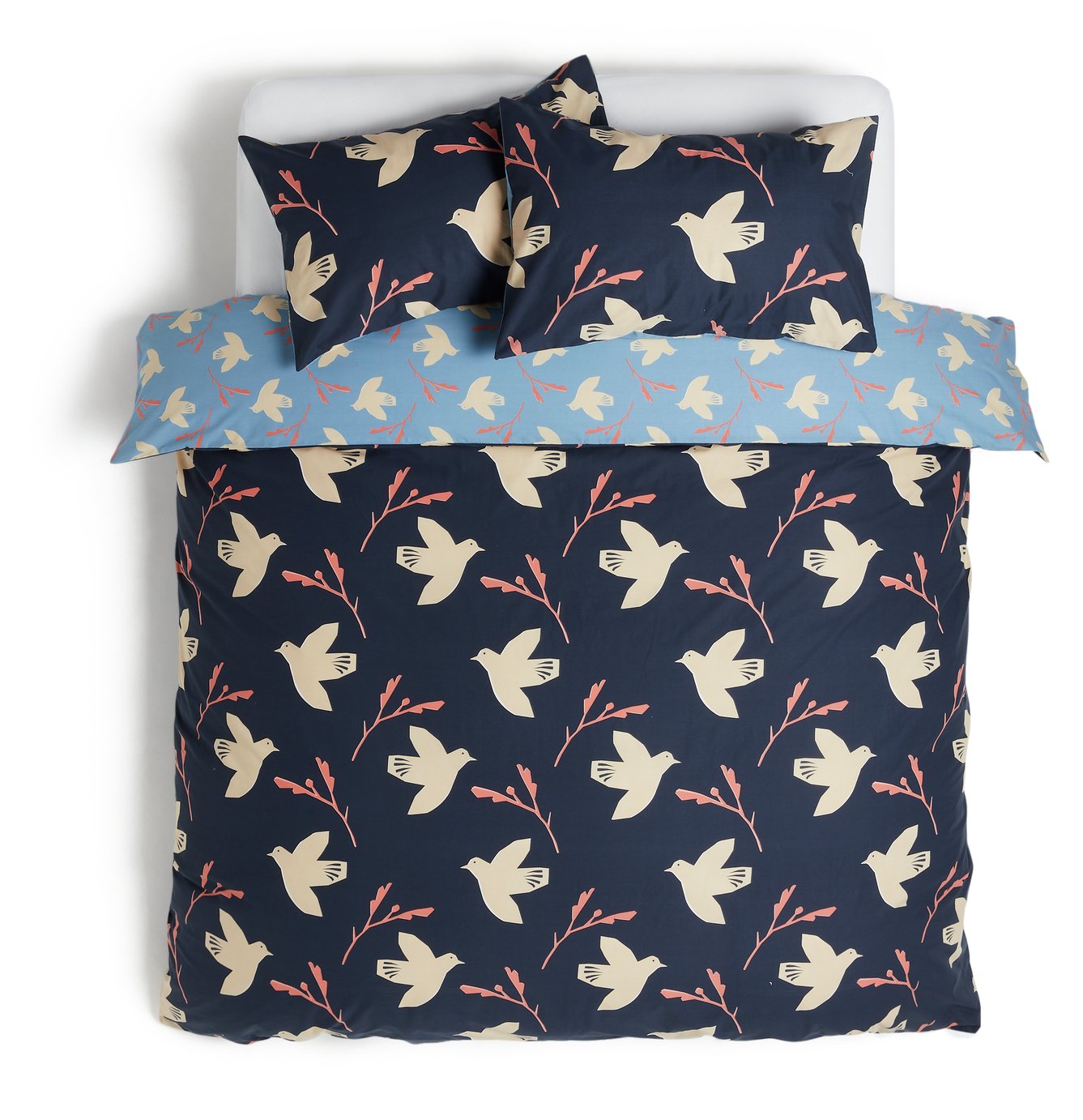 Habitat Folktale Birds Repeat Navy&Cream Bedding Set review | 9.2 / 10