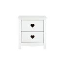 Buy Argos Home Mia White 2 Drawer Bedside Cabinet | Bedside tables | Argos