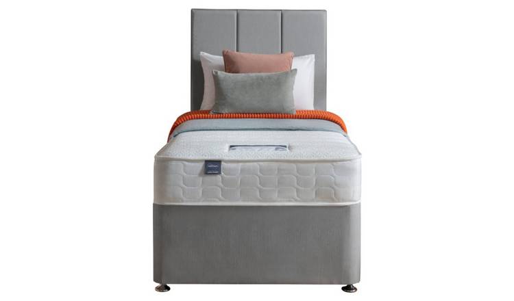 Buy Silentnight Hatfield Memory Single Divan Bed - Grey | Divan beds ...