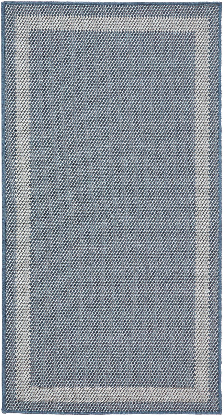 Origins Lusso Outdoor Rug - 170x120cm - Border Blue (8248613) | Argos ...
