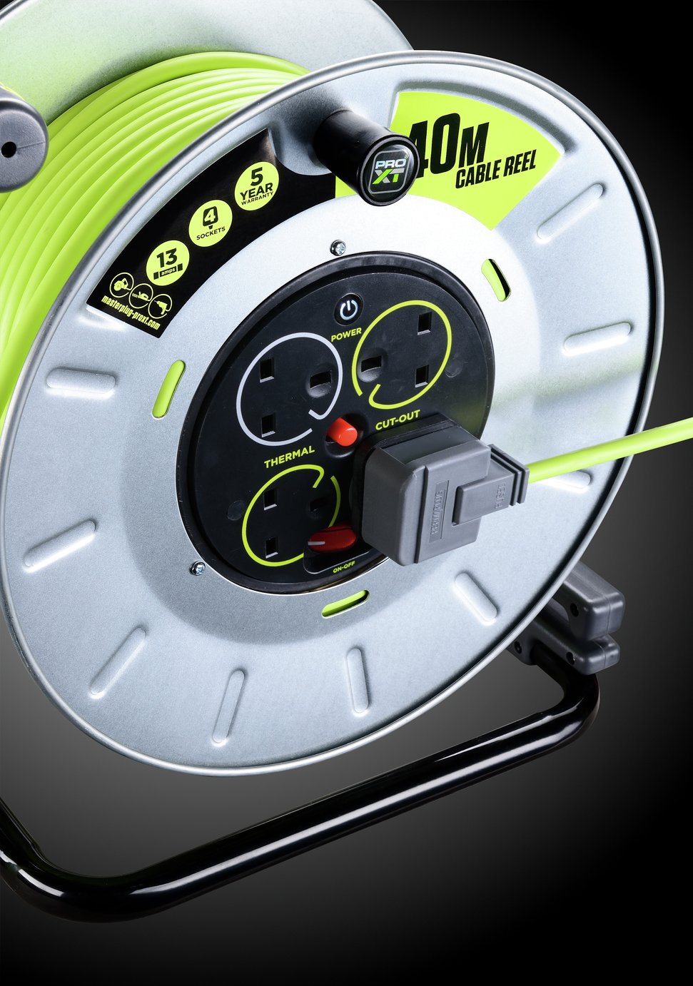 Masterplug PRO-XT4 4 Socket Cable Reel - 40m Reviews