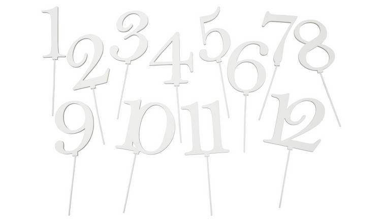 Buy Table Numbers Pack | Party decorations and supplies | Argos