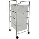 Buy Argos Home 4 Drawer Storage Trolley on Wheels | Freestanding ...