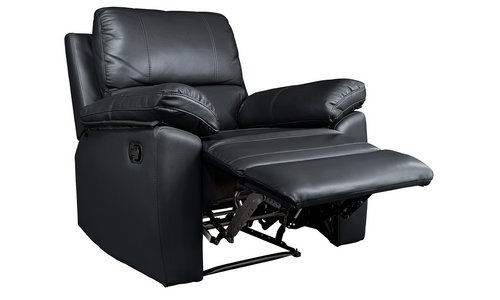 Buy Black Faux Leather Manual Recliner Chair at Ubuy Ghana