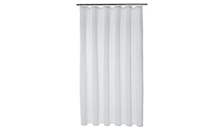 Buy Argos Home Shower Curtain - White | Shower curtains | Argos