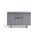 Buy Argos Home Sleigh 3 Door 1 Drawer Sideboard Grey Gloss Sideboards Argos