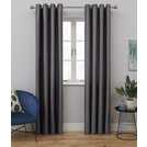 Buy Argos Home Faux Silk Fully Lined Eyelet Curtains - Dove Grey ...