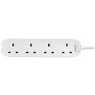 Buy Masterplug 4 Socket 1 Metre Extension Lead | Extension leads and ...