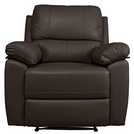 Buy Argos Home Toby Faux Leather Manual Recline Chair -Chocolate ...