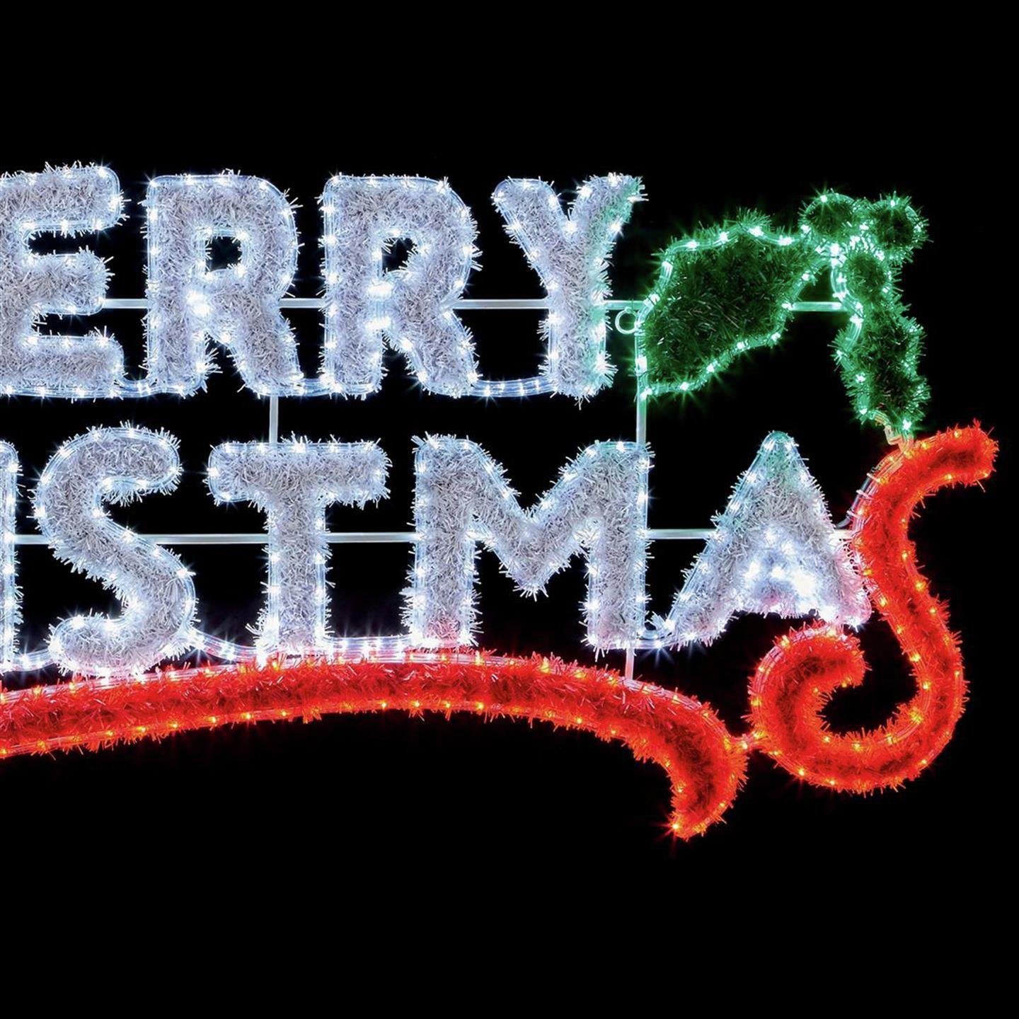 Premier Decorations LED Merry Christmas Tinsel Sign Reviews