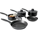 Buy Argos Home 5 Piece Aluminium Pan Set - Black | Pan sets | Argos