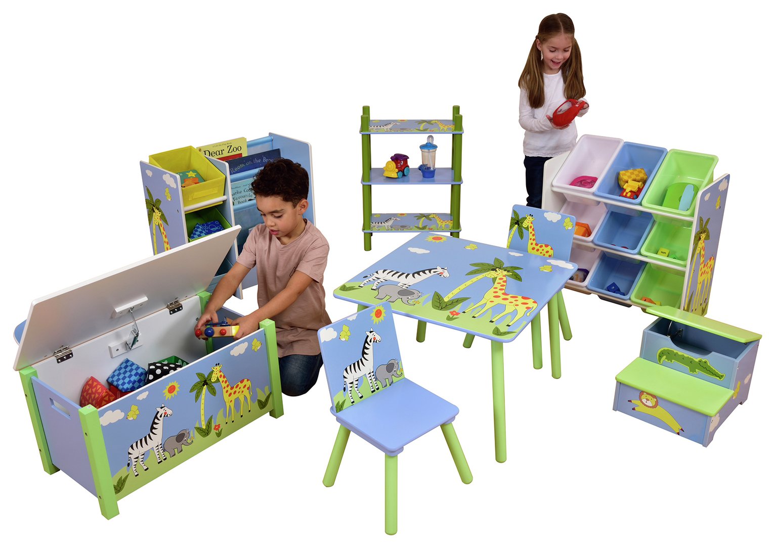 Liberty House Safari Storage Unit with 9 Plastic Bins at Argos Reviews