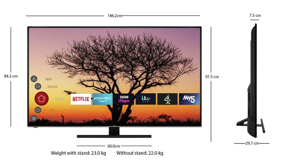 Hitachi 65 Inch 65HL26T64U Smart 4K LED TV Reviews - Updated August 2025