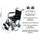 Buy Aidapt Steel Compact Transport Wheelchair | Wheelchairs | Argos
