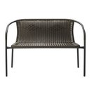 Buy Argos Home Steel 2 Seater Garden Bench - Brown | Garden benches and ...