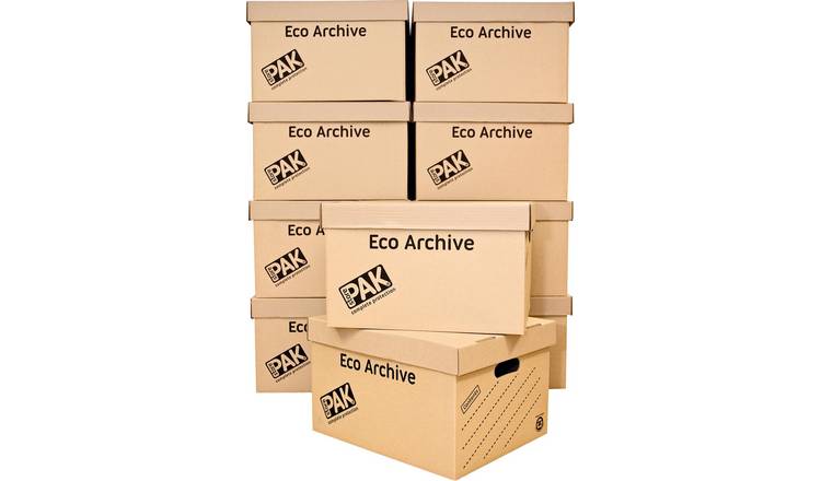 Buy StorePAK Multi-use Archive Storage Boxes - Set of 10 | Cardboard ...