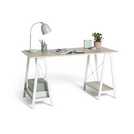 Buy Habitat Trestle Table Office Desk - White | Desks | Argos