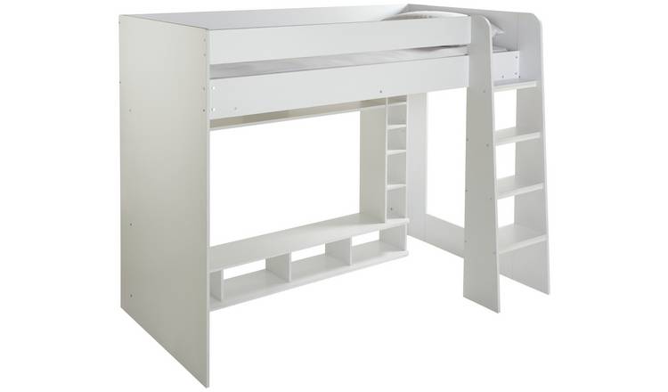 Buy Habitat Gaming High Sleeper Bed Frame White Kids beds Habitat