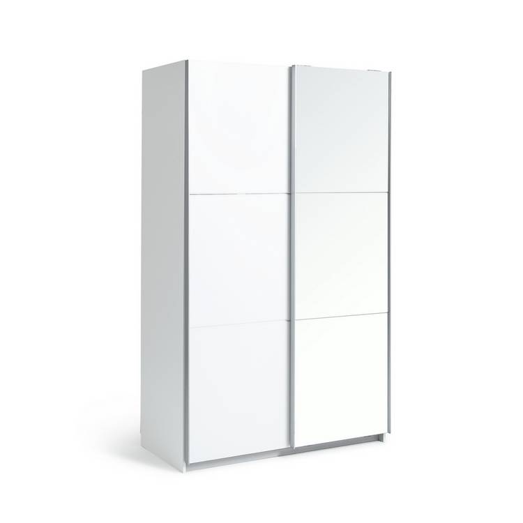 Buy Habitat Holsted Small White Mirror Wardrobe Wardrobes Habitat