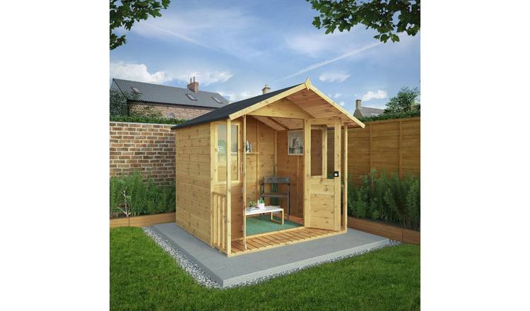 Buy Mercia Wooden Summerhouse Veranda - 7x7 | Summer houses and log ...