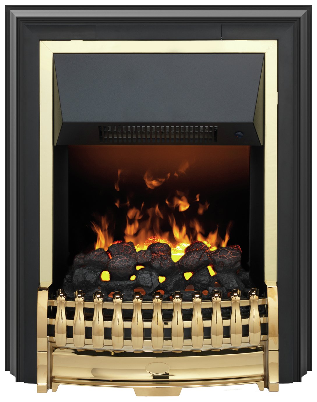 Bramdean Opti Myst Freestanding Fire - Brass (8862501) | Argos Price ...