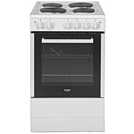Buy Bush BESAW50W 50cm Single Electric Cooker - White | Freestanding ...