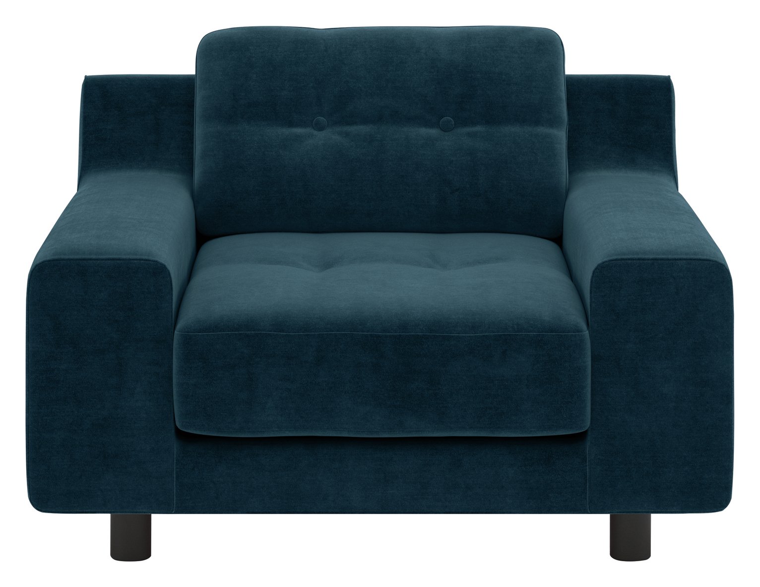 Habitat Hendricks Ink Blue Velvet Armchair review | 8.4 / 10