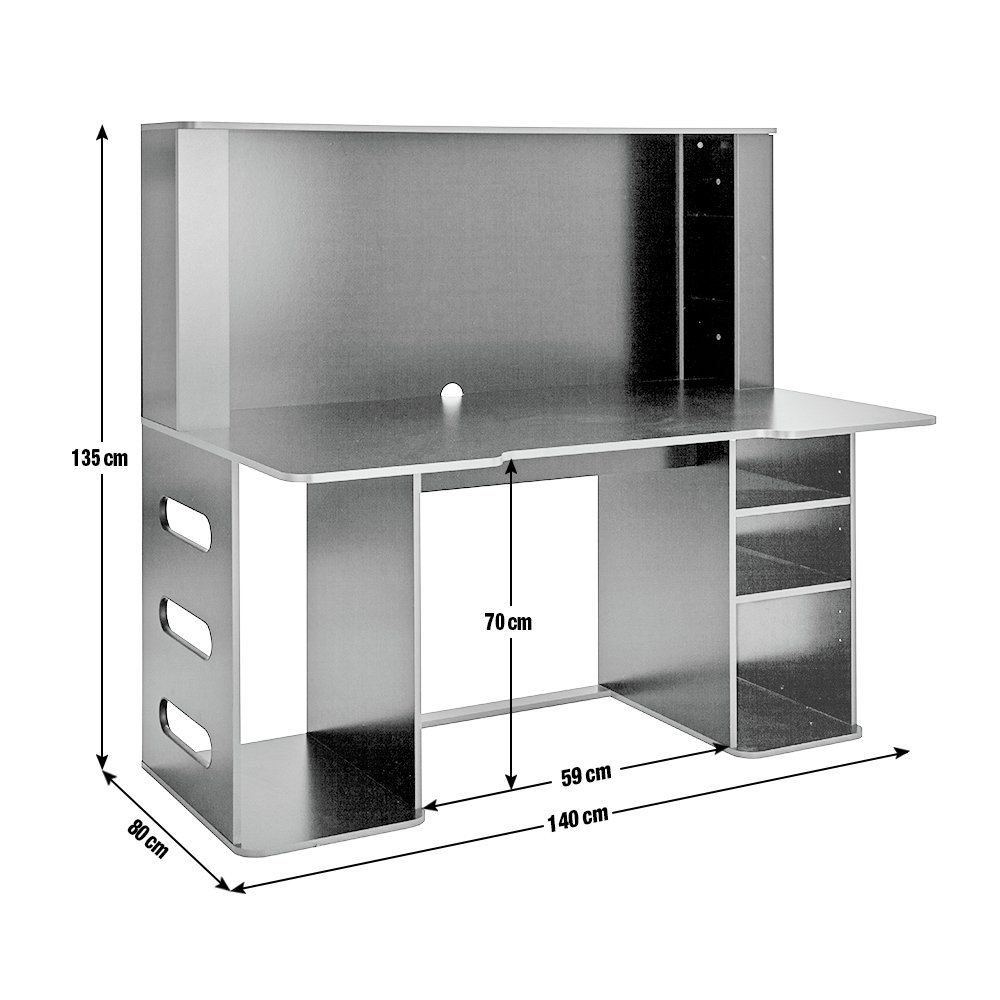 Buy Argos Home Cornex Gaming Desk - Black | Desks | Argos