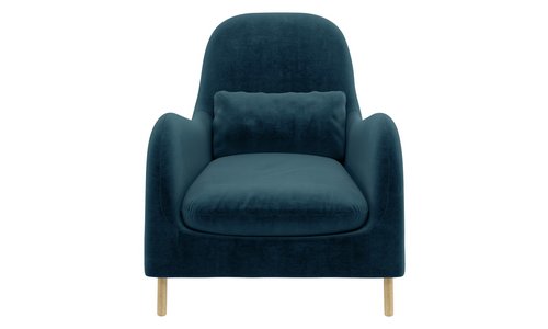 Ink Blue Velvet Armchair by Habitat Smithfield Cote dIvoire Ubuy