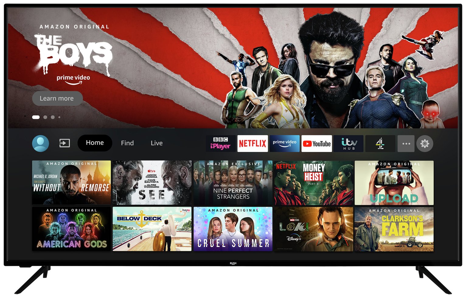 Bush Fire 65 Inch Smart 4K UHD HDR LED Freeview TV review | 9.2 / 10